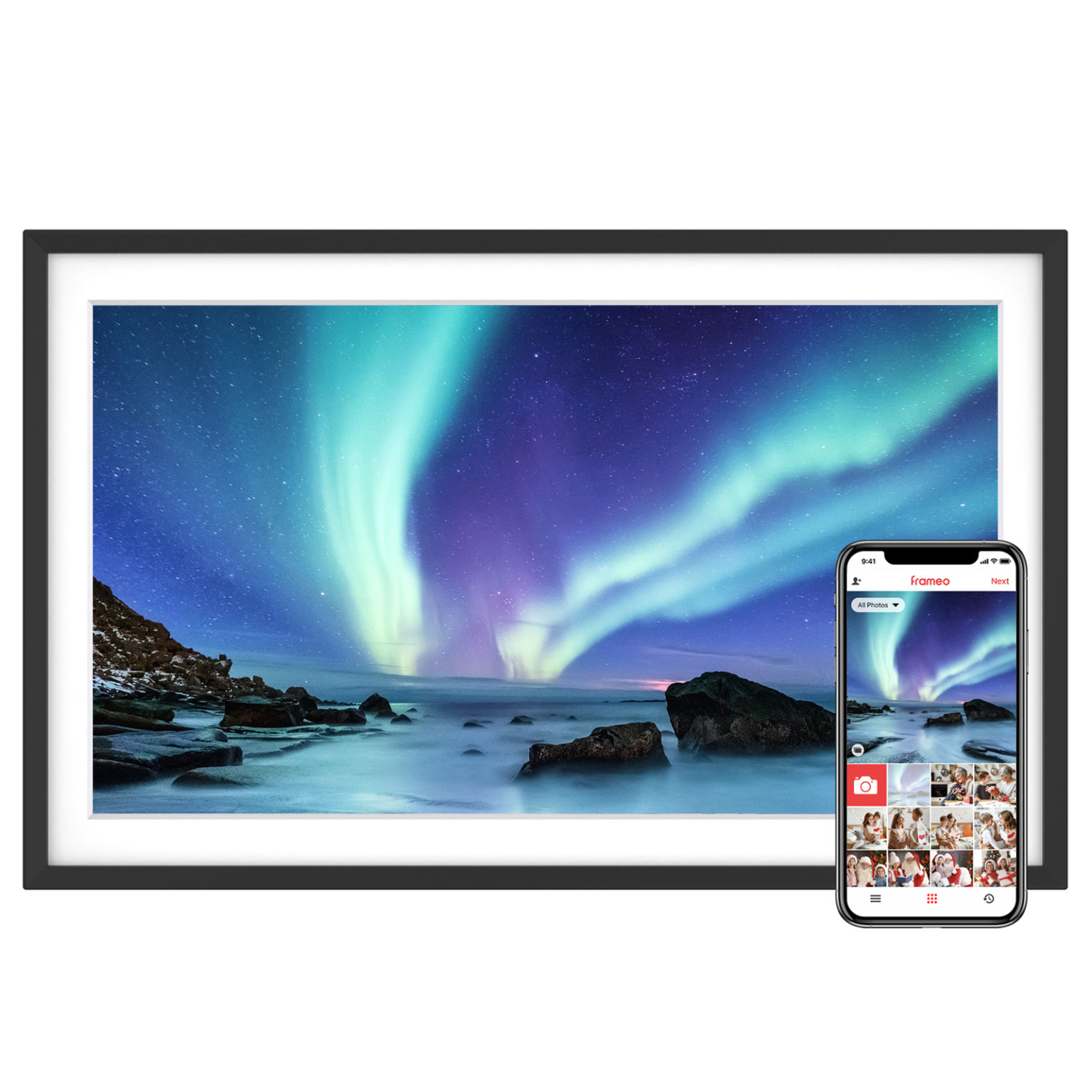 Euphro 15.6” Digital Picture Frame with 32GB Storage, 1920×1080 IPS ...