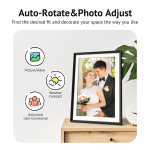 Euphro 15.6” Digital Picture Frame with 32GB Storage, 1920×1080 IPS ...